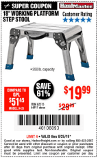 Buy an 18 Inch Step Stool for Only 19.99 Harbor Freight Coupons